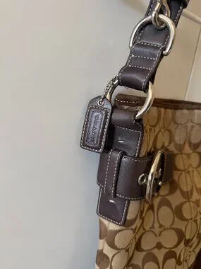 Coach | Bags | Coach Vintage Signature Monogram Shoulder Bag | Poshmark